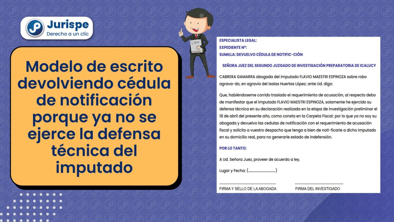 Modelo de escrito devolviendo cédula de notificación porque ya no se ... Modelo de escrito devolviendo cédula de notificación porque ya no se ...
